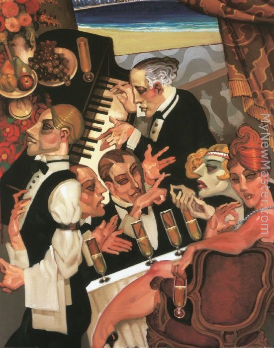 Juarez Machado Copacabana Palace Hotel Painting