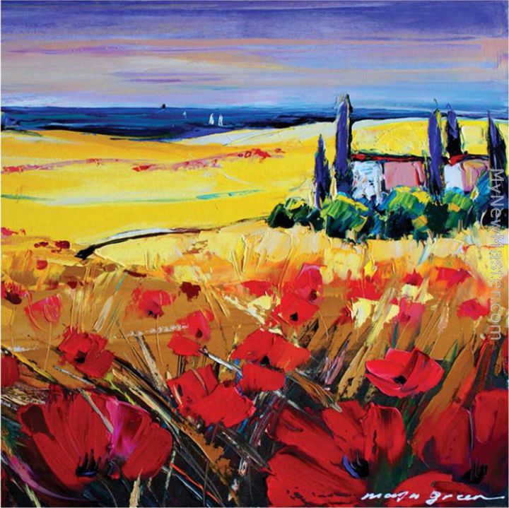 Maya Green Spring Serenade Painting