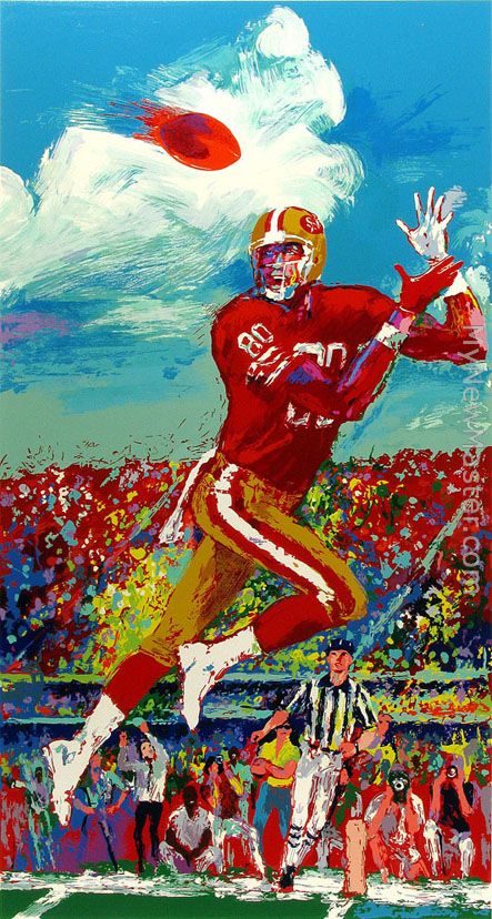 leroy neiman Jerry Rice Painting