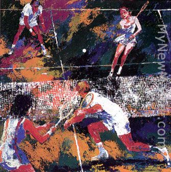 leroy neiman Mixed Doubles Painting