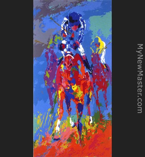 leroy neiman Secretariat II Painting